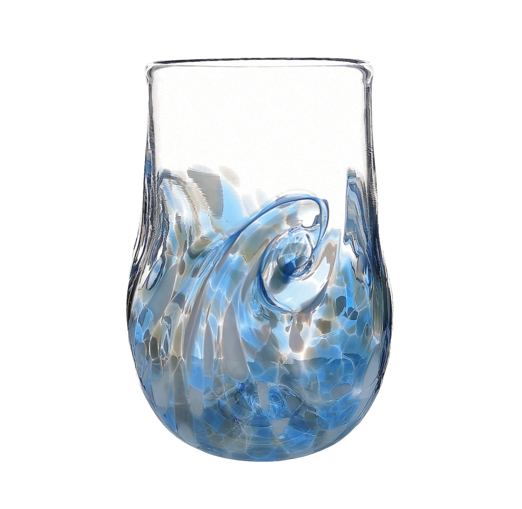 Misty Blue Twisty Cup | Handmade Tumblers | Kingston Glass Studio ...