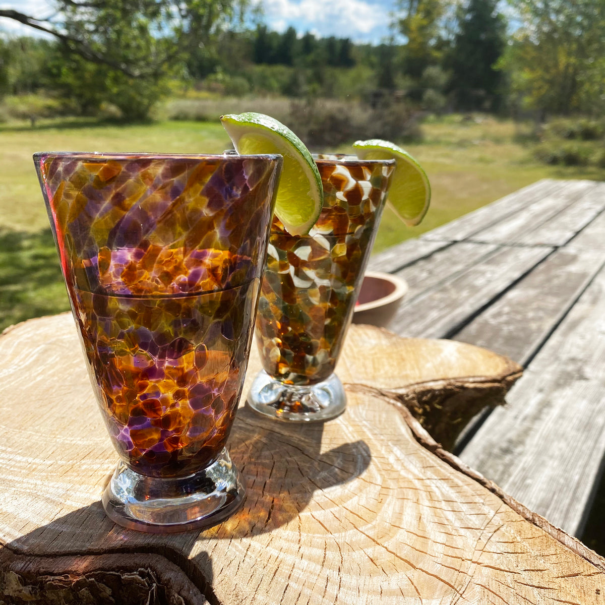 Neutral Speckle Cups | Handmade Glassware | Kingston Glass Studio ...